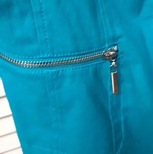 Rafaella | Jackets & Coats | Rafaella Light Blue Zipper Jacket Nwt ...